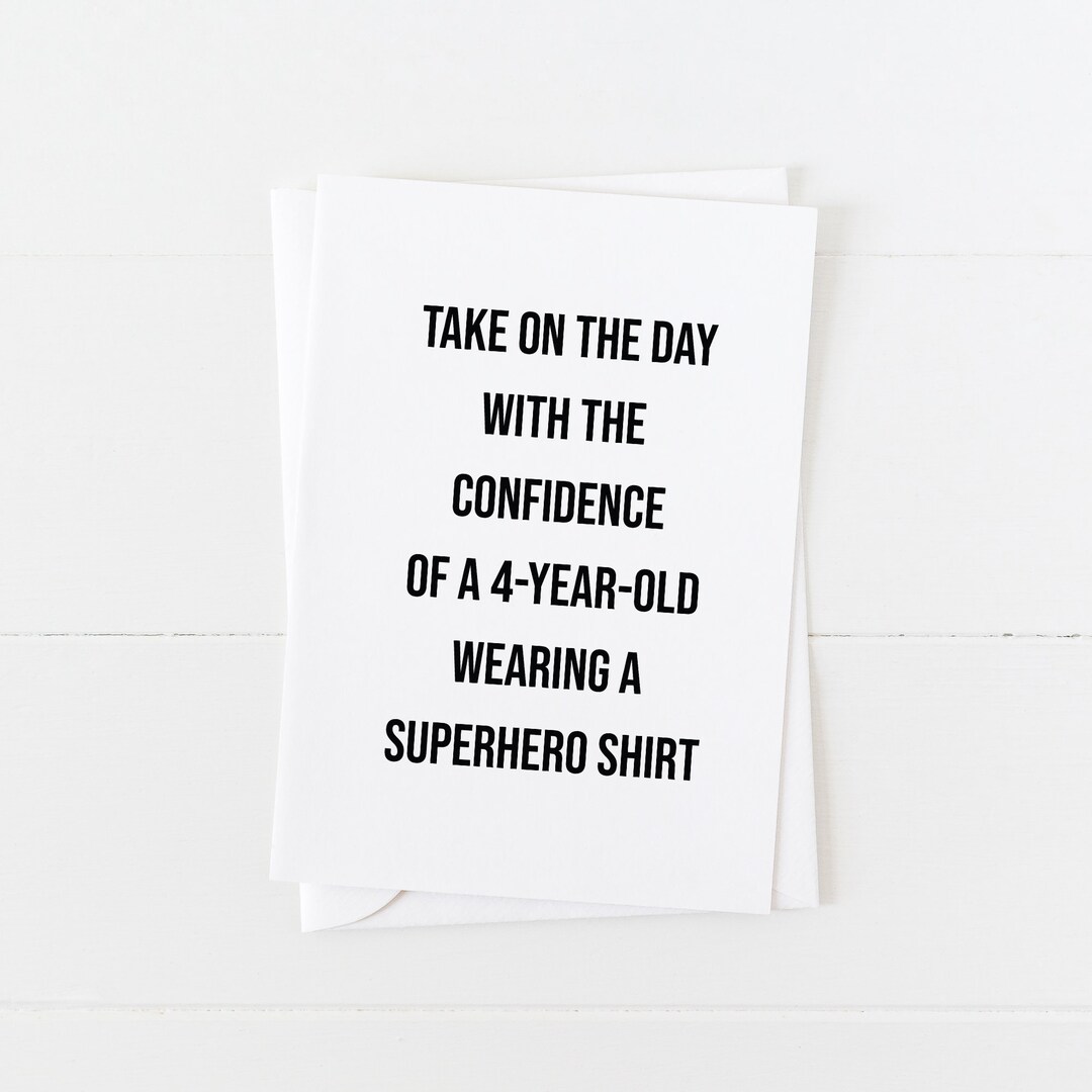 Superhero Card, 5x7 Greeting Card, Graduation Card, Blank Card, Good ...