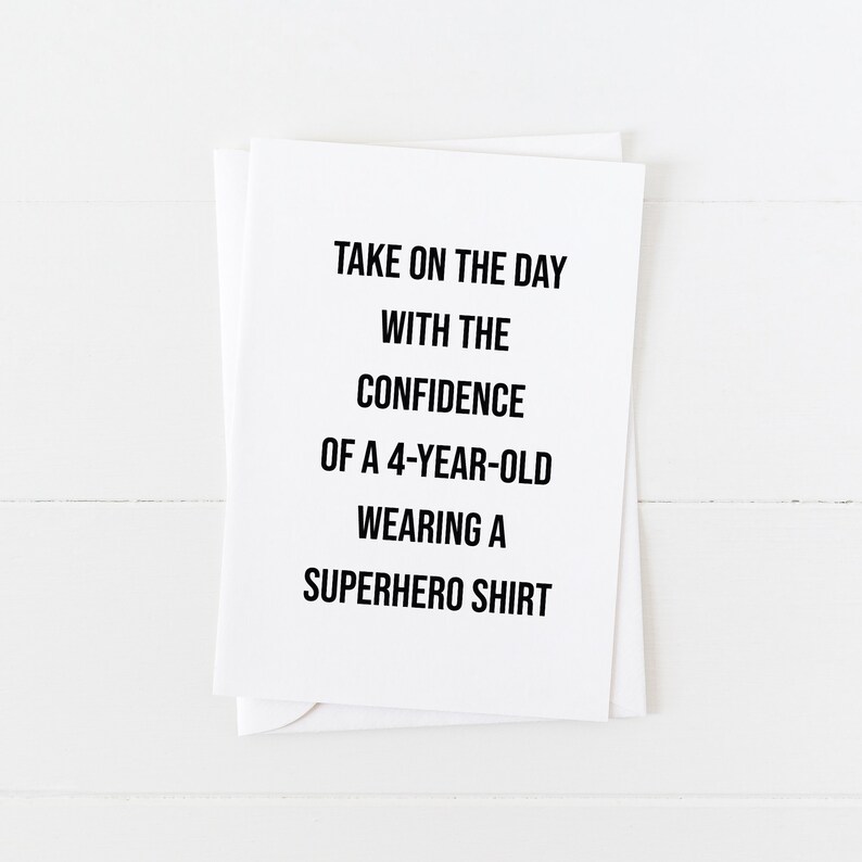 Superhero Card, 5x7 Greeting Card, Graduation Card, Blank Card, Good ...