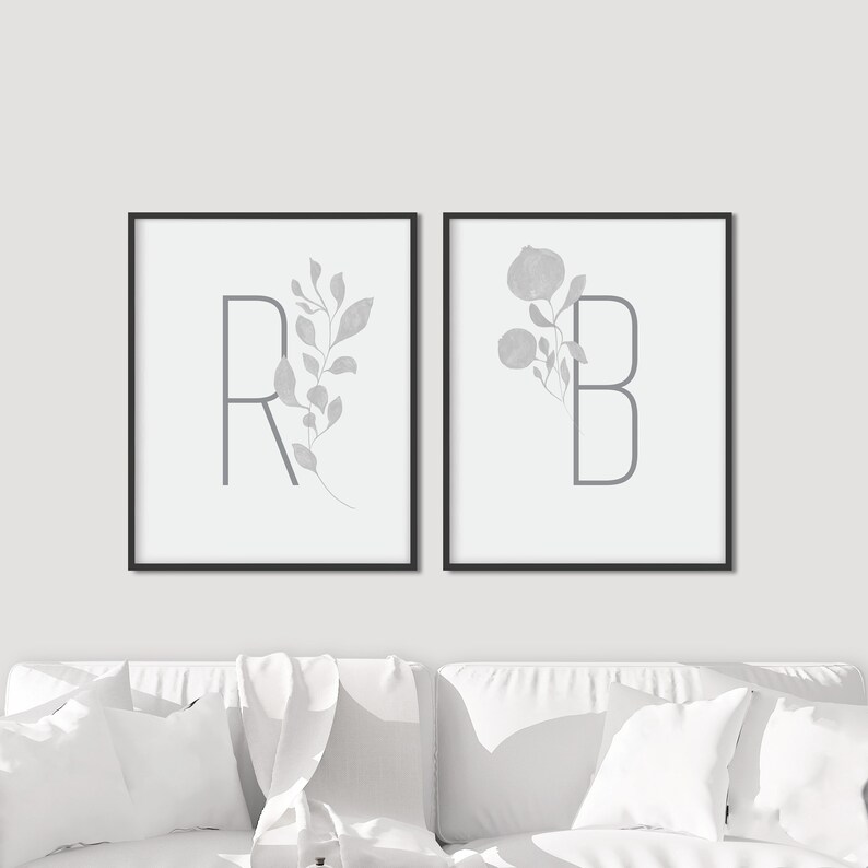 Letter R Poster Unframed Letter R Wall Decor Boho Letter - Etsy