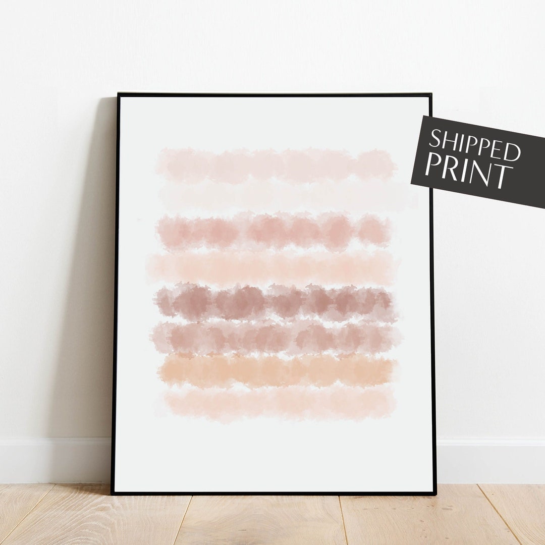 Blush Pink Watercolor, Watercolor Print Pink, Minimalist Watercolor ...