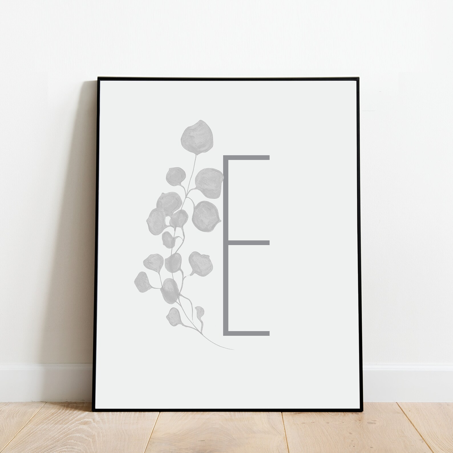 Letter E Poster UNFRAMED Letter E Wall Decor Boho Letter | Etsy