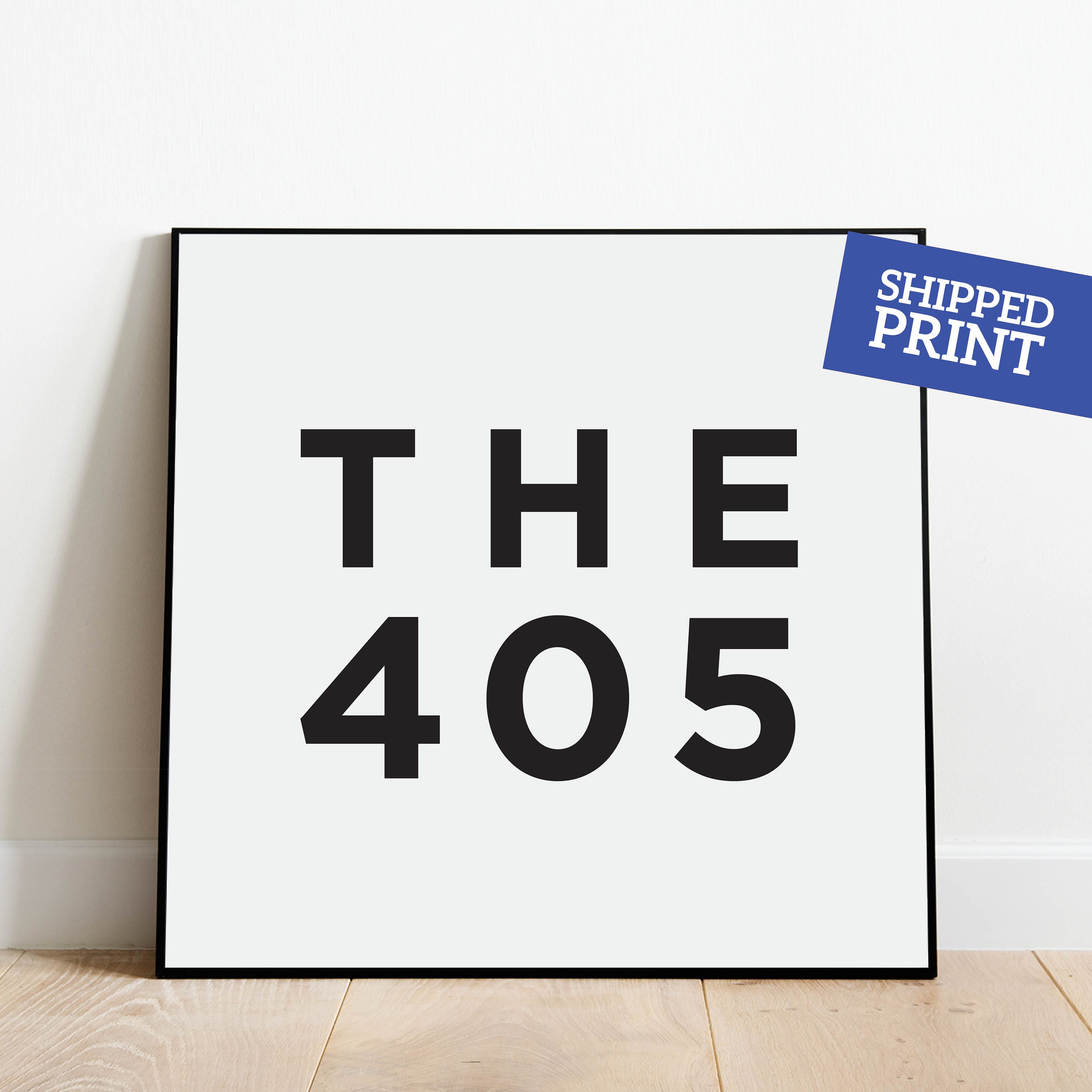 The 405 Oklahoma City Area Code Oklahoma Print Black and | Etsy