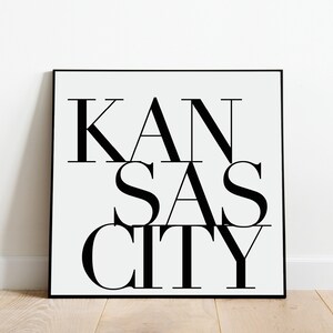Kansas City Print, PRINTABLE Kansas City Poster, Kansas City Wall Art ...