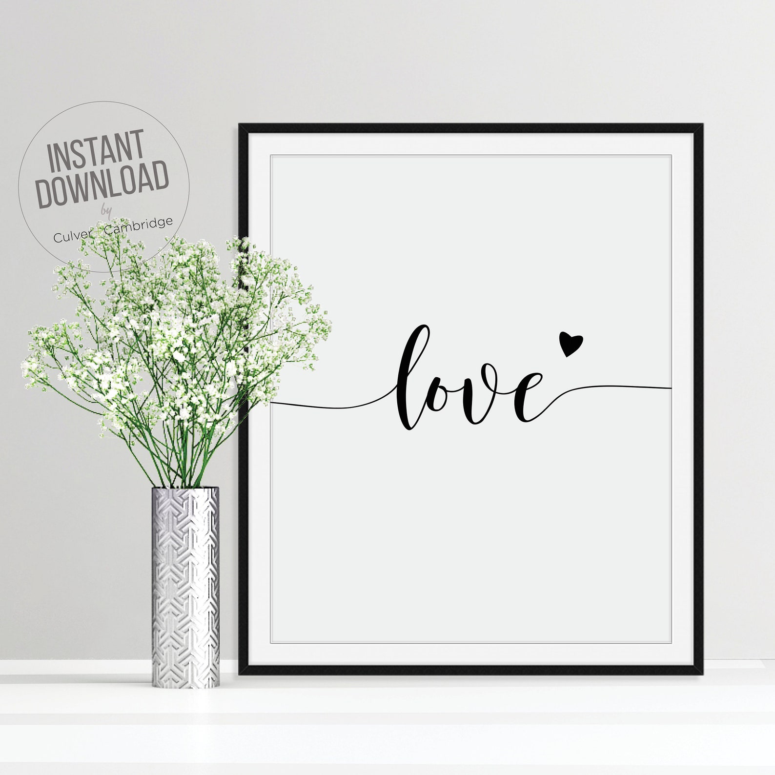 Love Wall Art PRINTABLE Love Print Love Poster Love Wall - Etsy