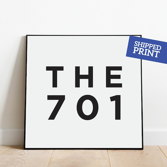 THE 701 North Dakota Area Code Print North Dakota Wall Art | Etsy