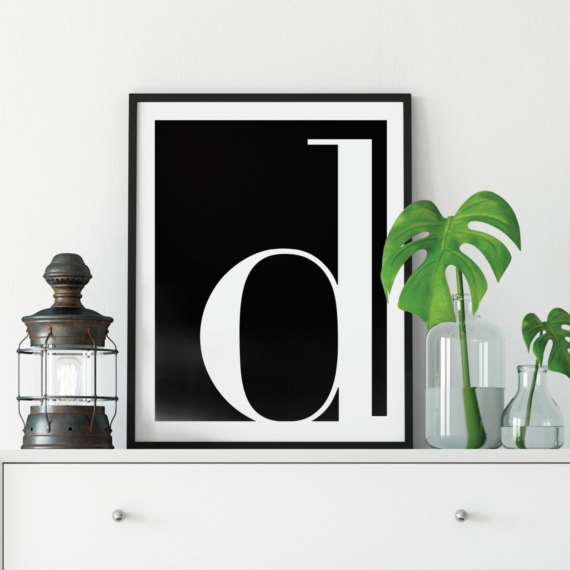 Letter D Poster PRINTABLE Letter D Print Digital Download | Etsy