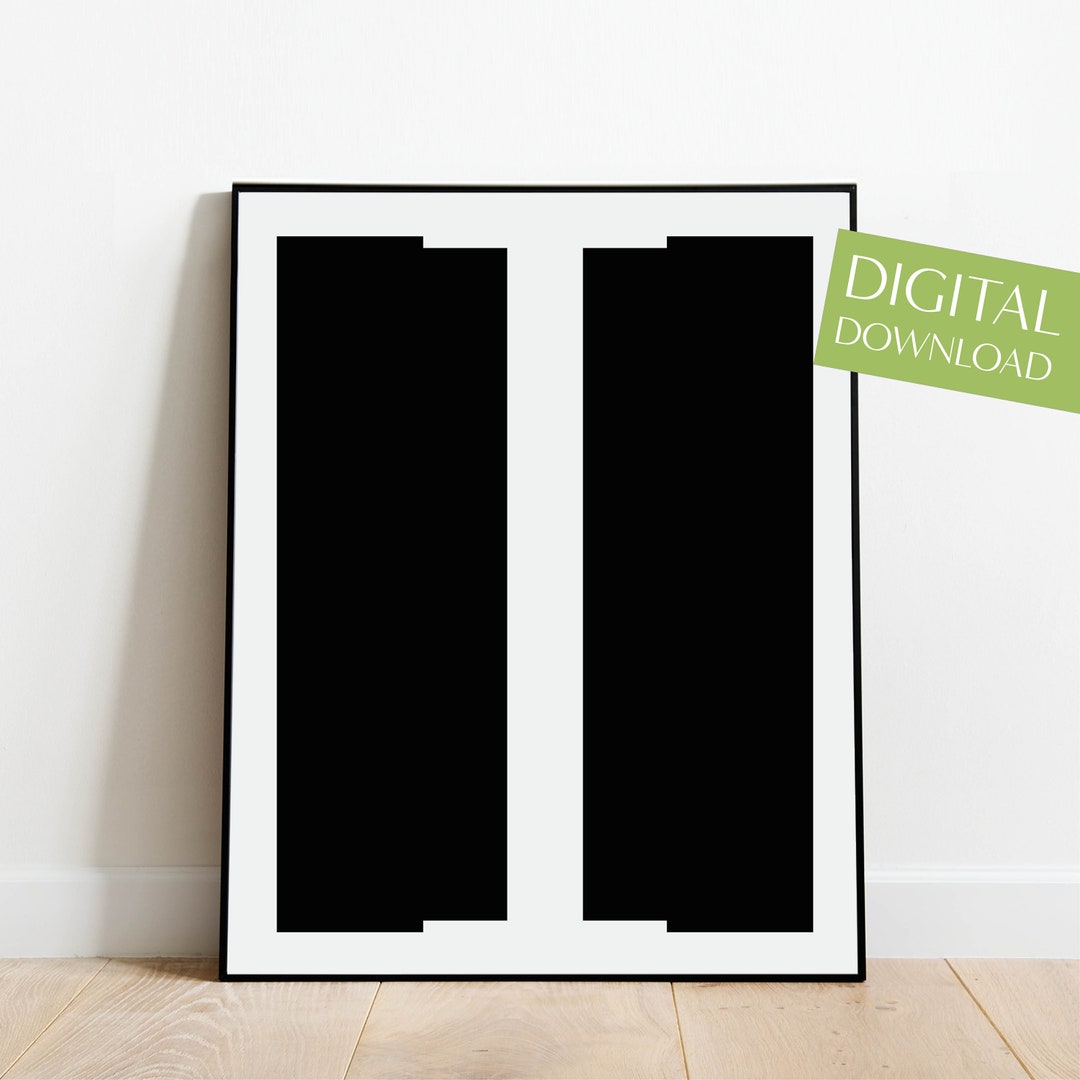 Letter I PRINTABLE Poster, Digital Download, Scandinavian Poster ...