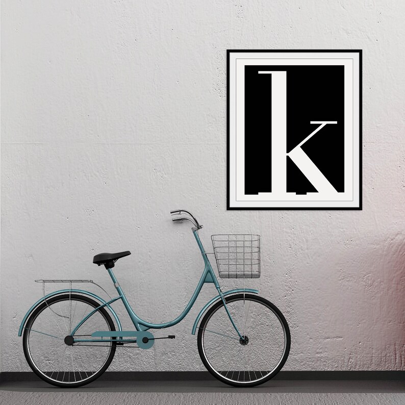 Letter K Print PRINTABLE Letter K Poster Digital Download - Etsy