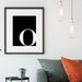 Letter O Poster PRINTABLE Letter O Print Download Initials - Etsy