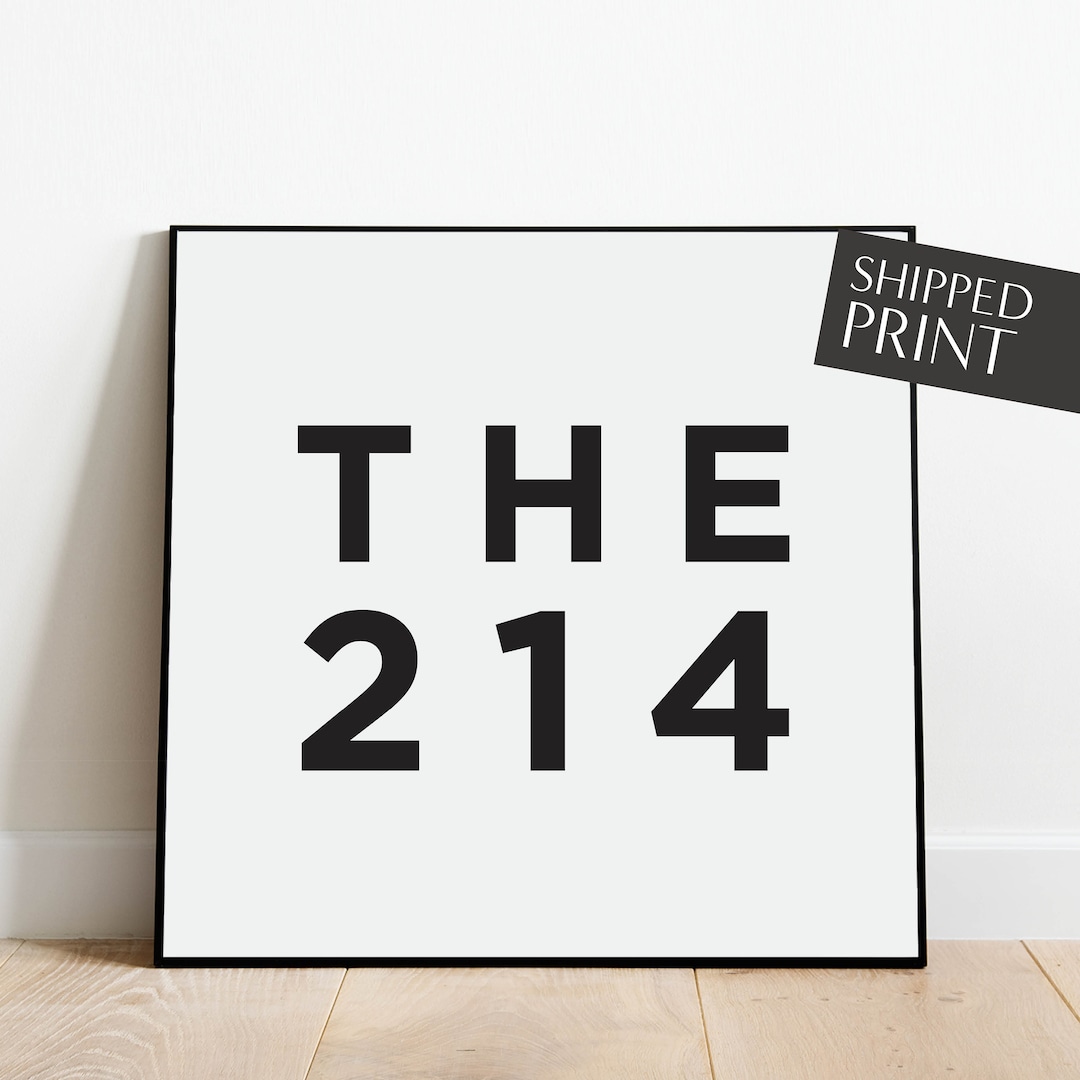 THE 214, Dallas Area Code, Dallas Wall Art, Dallas Texas, Dallas Wall ...