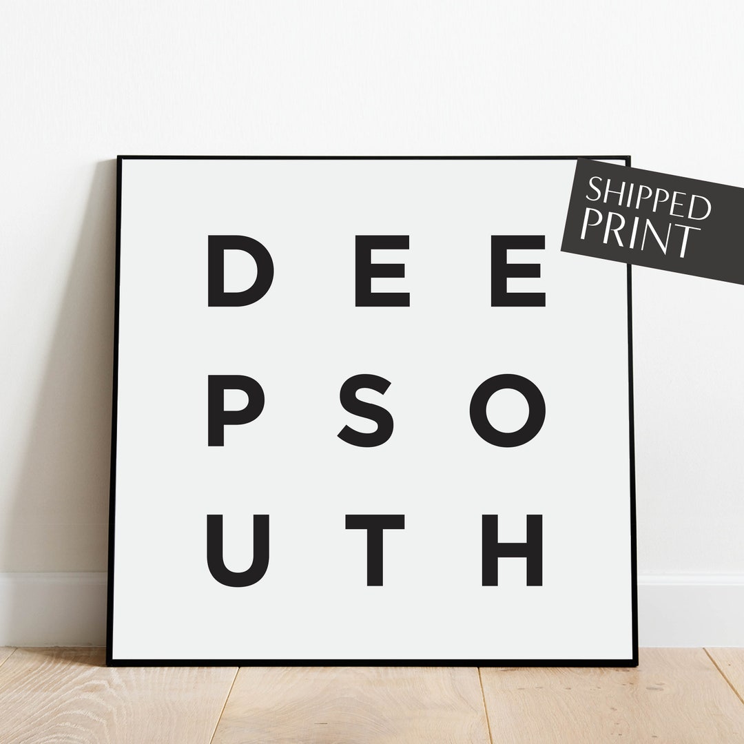 Deep South Art, Southern Wall Art, Minimalist City Wall Art, Travel Art ...
