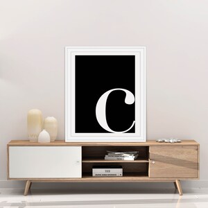 Letter C Wall Art, PRINTABLE Digital Download, Letter C Print ...
