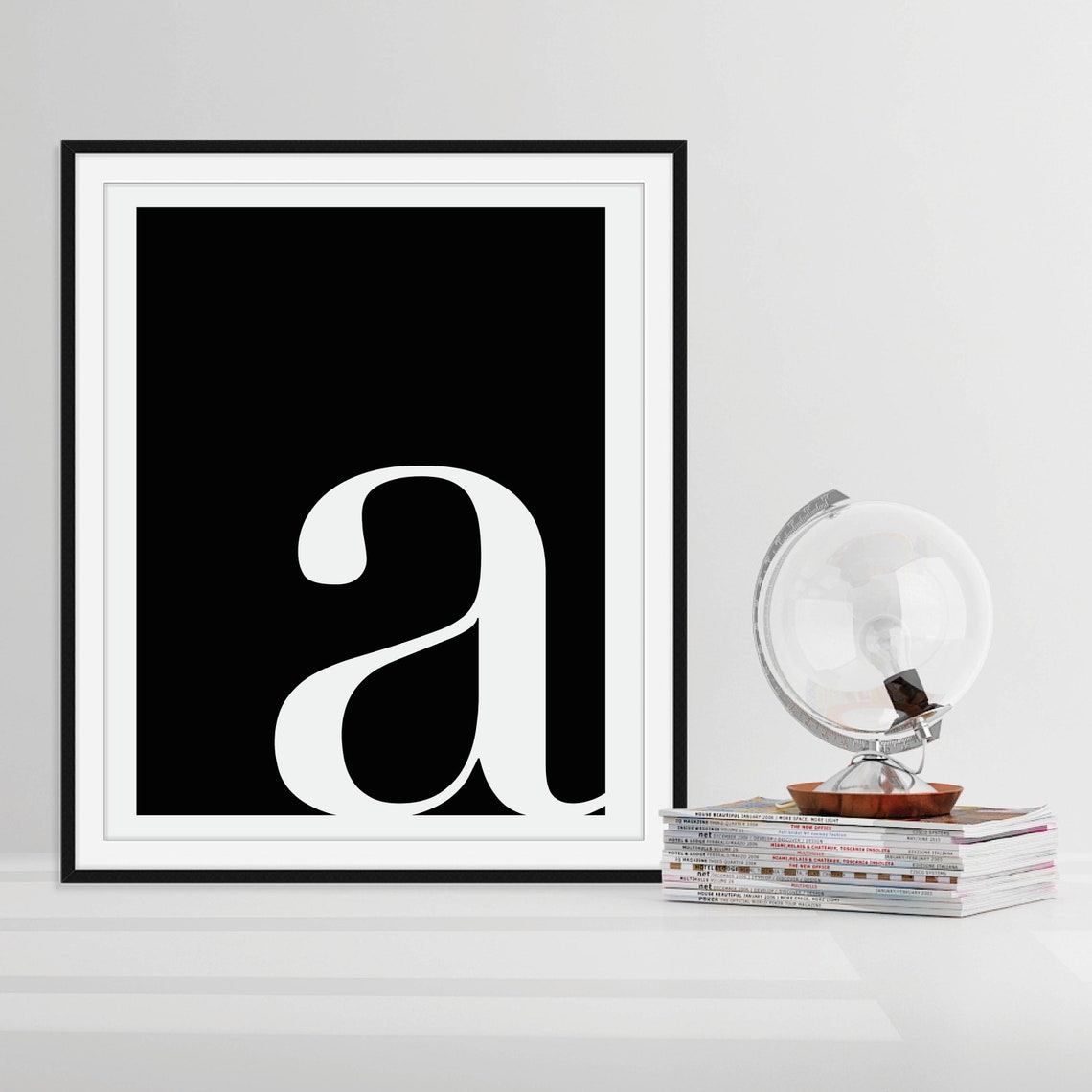 Letter A Wall Art PRINTABLE Digital Download Letter A Print - Etsy