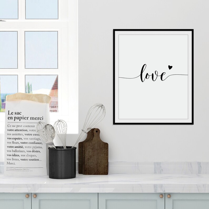 Love Wall Art Love Print Love Poster Love Wall Decor - Etsy