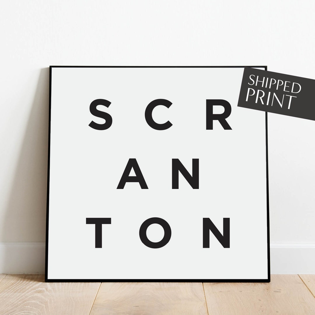 Scranton Print Scranton Pennsylvania Poster Scranton Wall - Etsy France