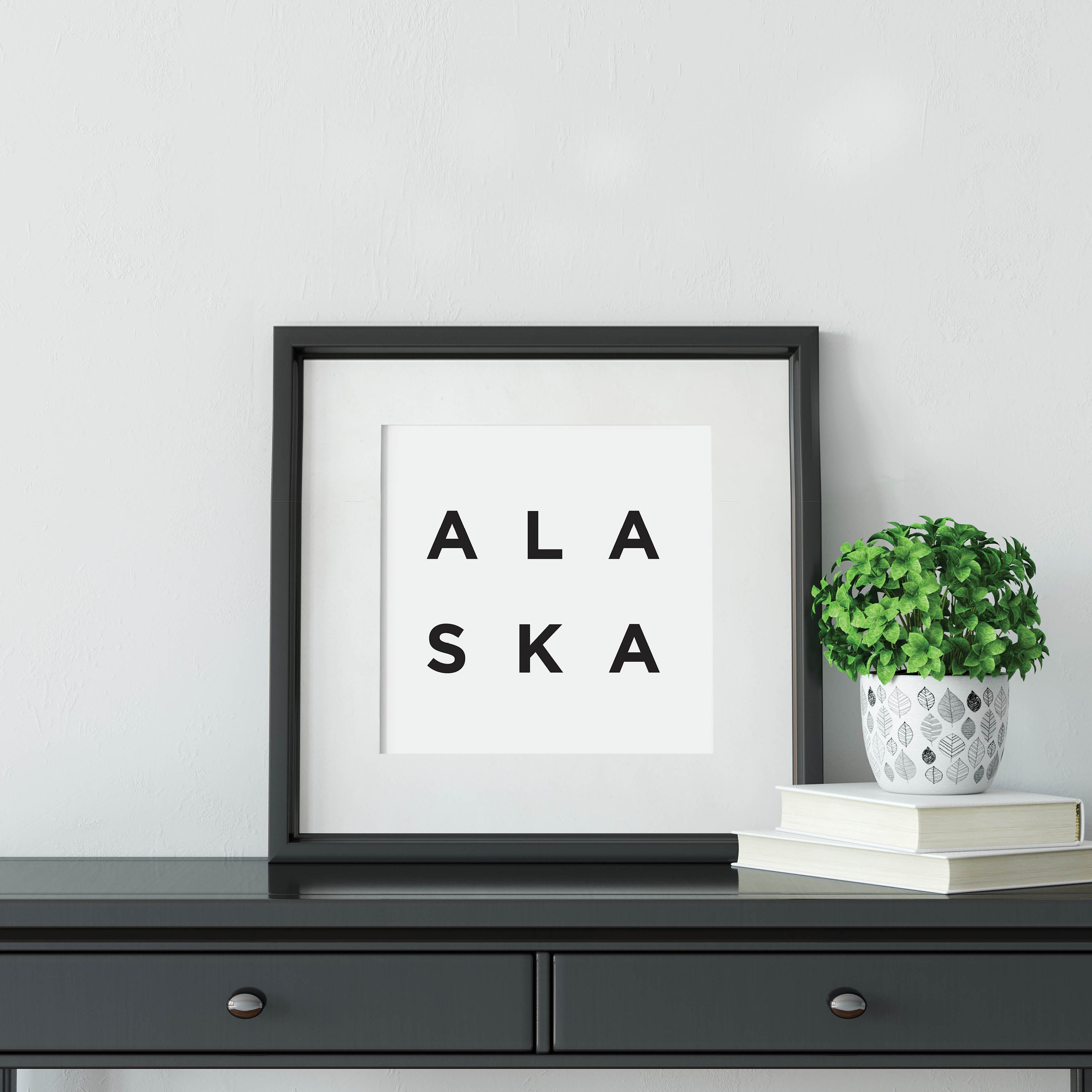 Alaska Art Alaska Wall Art Anchorage Alaska Minimalist | Etsy