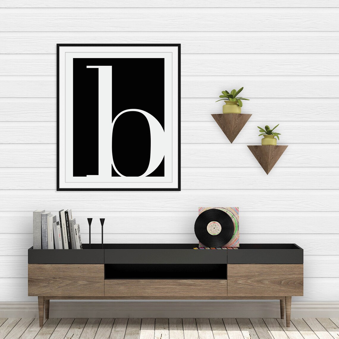 Letter B Wall Art PRINTABLE Letter B Print Minimalist - Etsy