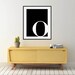 Letter O Poster PRINTABLE Letter O Print Download Initials - Etsy