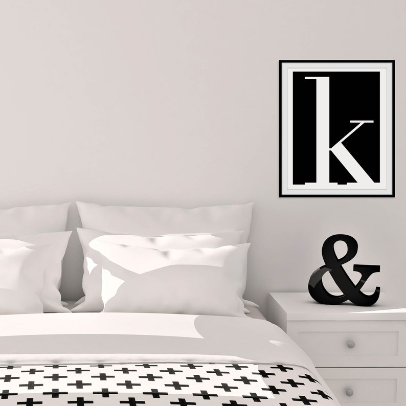 Letter K Print PRINTABLE Letter K Poster Digital Download - Etsy