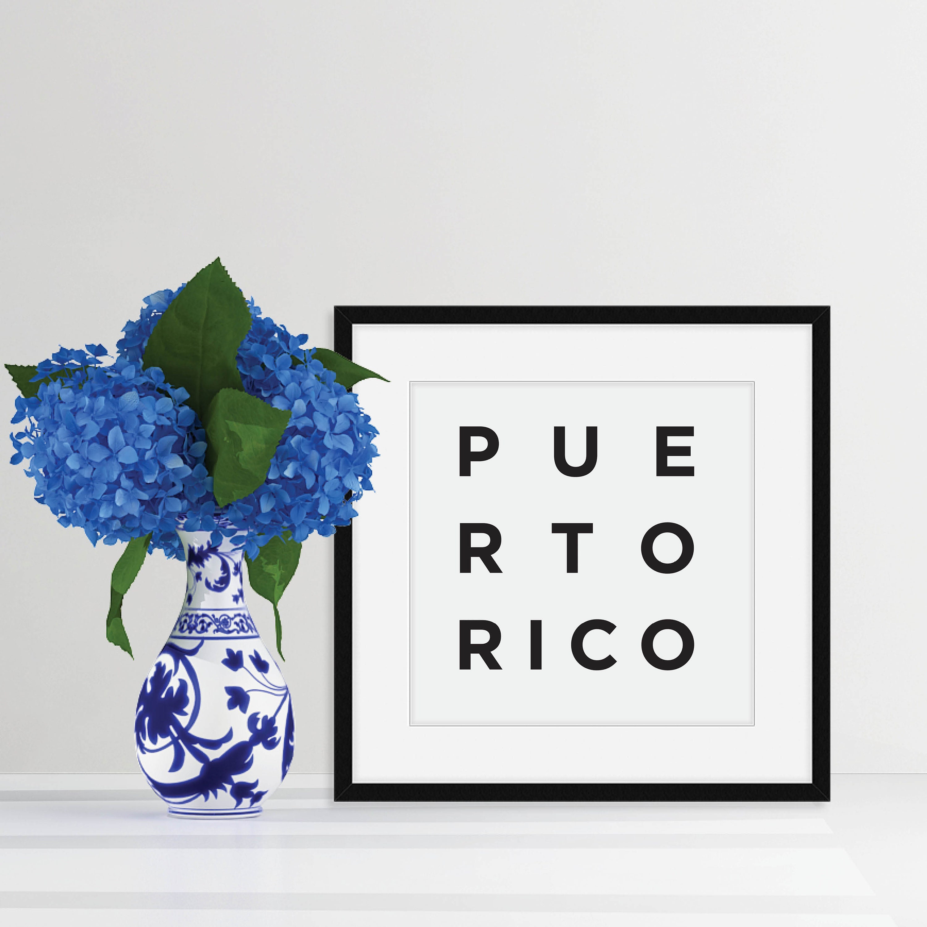 Puerto Rico Print Puerto Rico Wall Art Puerto Rico Art | Etsy