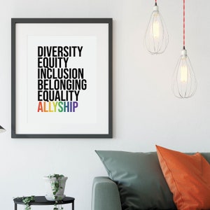 Inclusion Poster, Diversity Classroom Posters, Racism, Inspirational ...