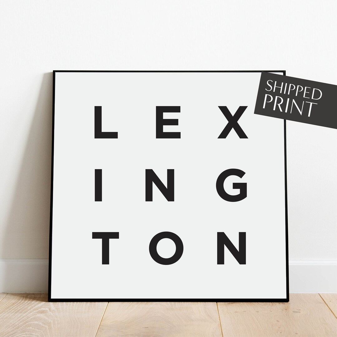 Lexington Wall Art, Lexington Kentucky Poster, Lexington Poster ...