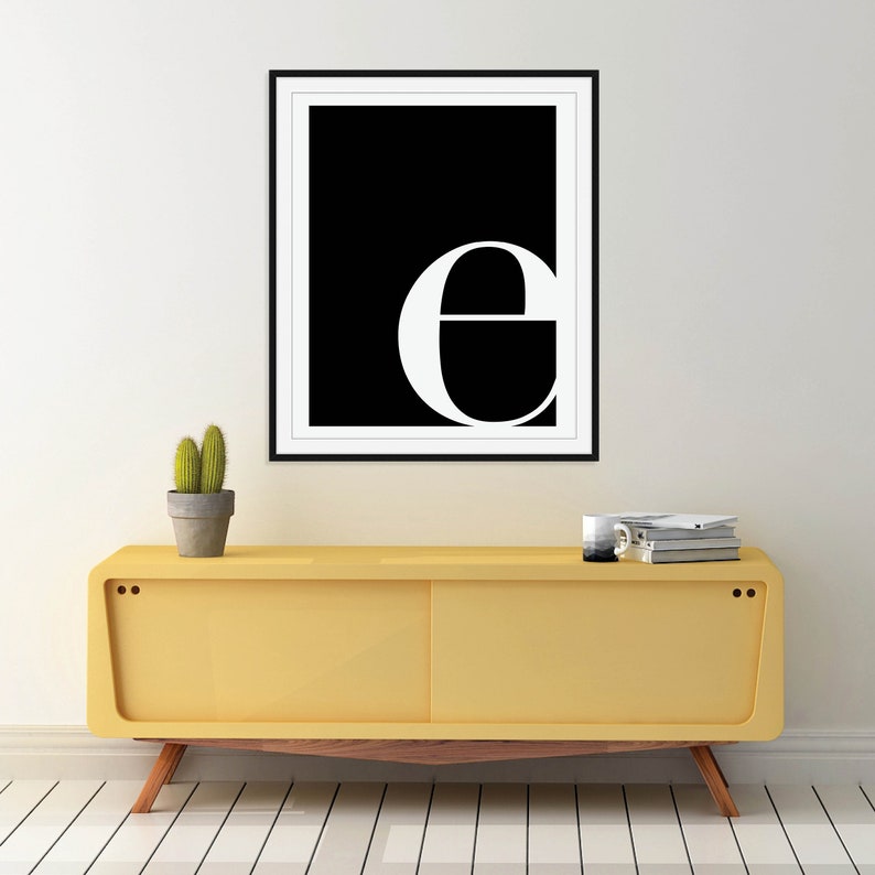 Letter E Poster PRINTABLE Letter E Print Digital Download - Etsy Canada