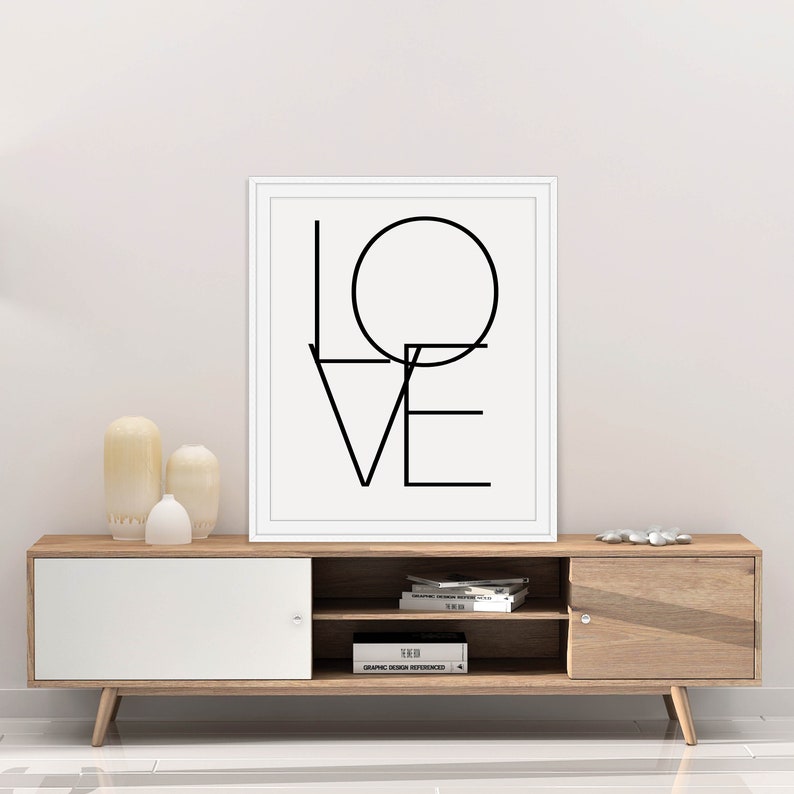 Love Wall Art Love Print Love Poster Love Wall Decor Love | Etsy