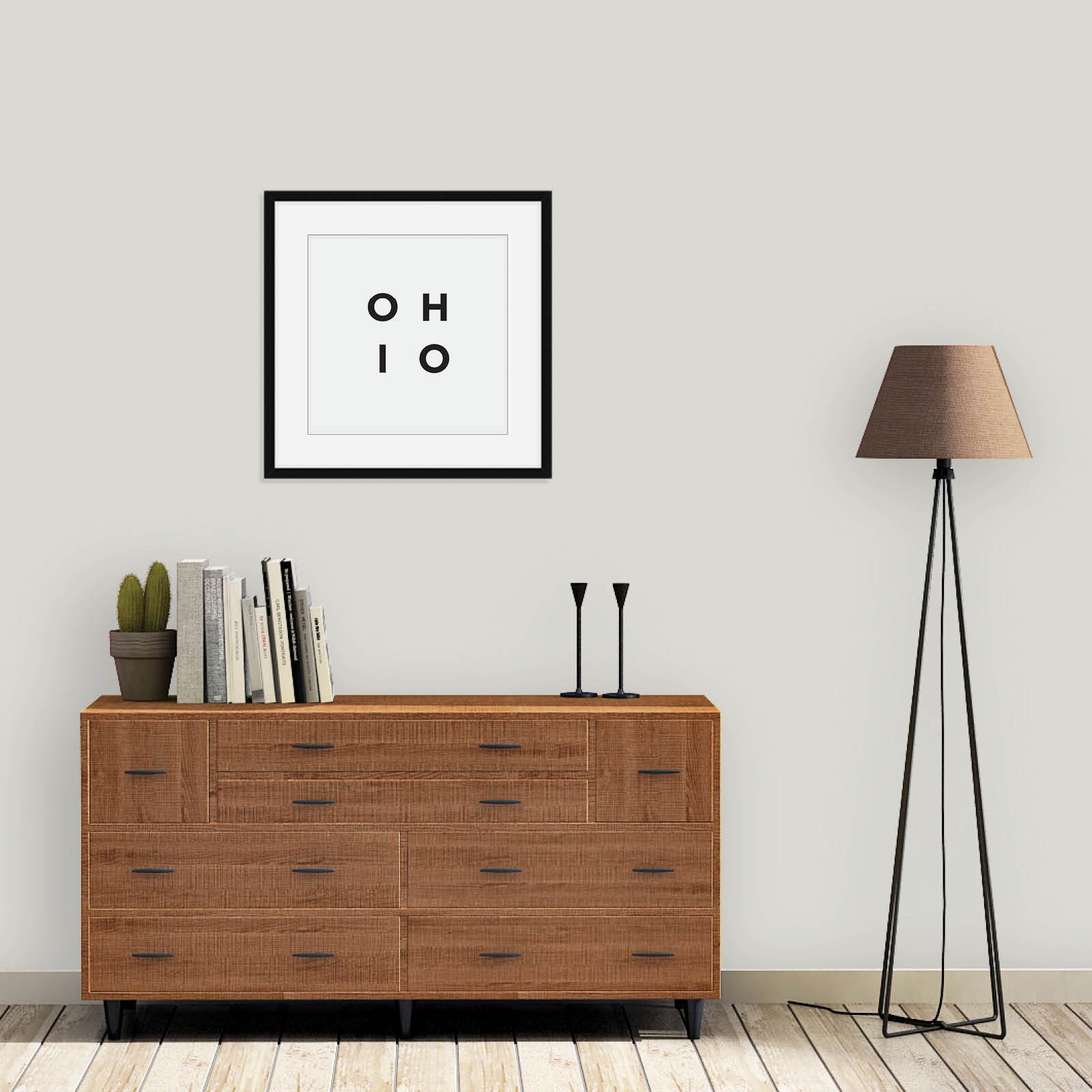 Ohio Poster PRINTABLE Ohio Wall Art Black and White - Etsy