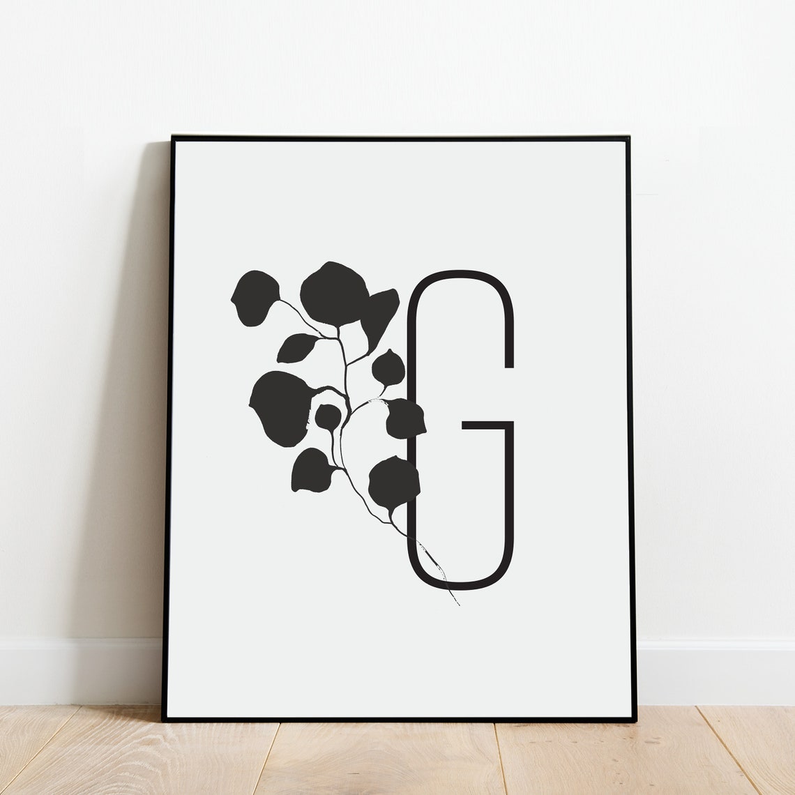 Letter G Poster Unframed Letter G Wall Decor Boho Letter | Etsy