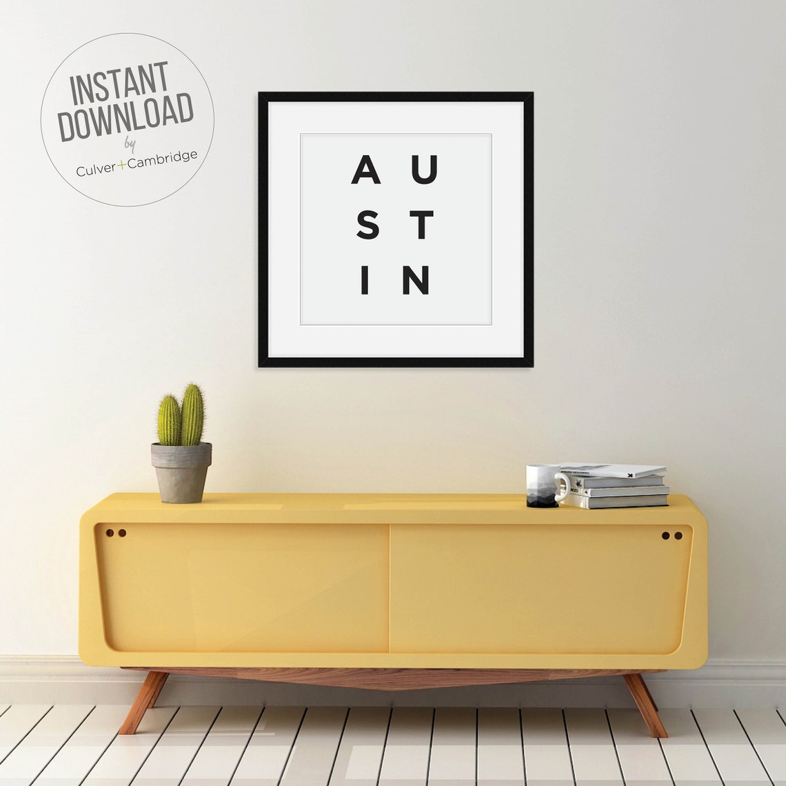 Austin Wall Art PRINTABLE Austin Print Austin Texas Poster | Etsy