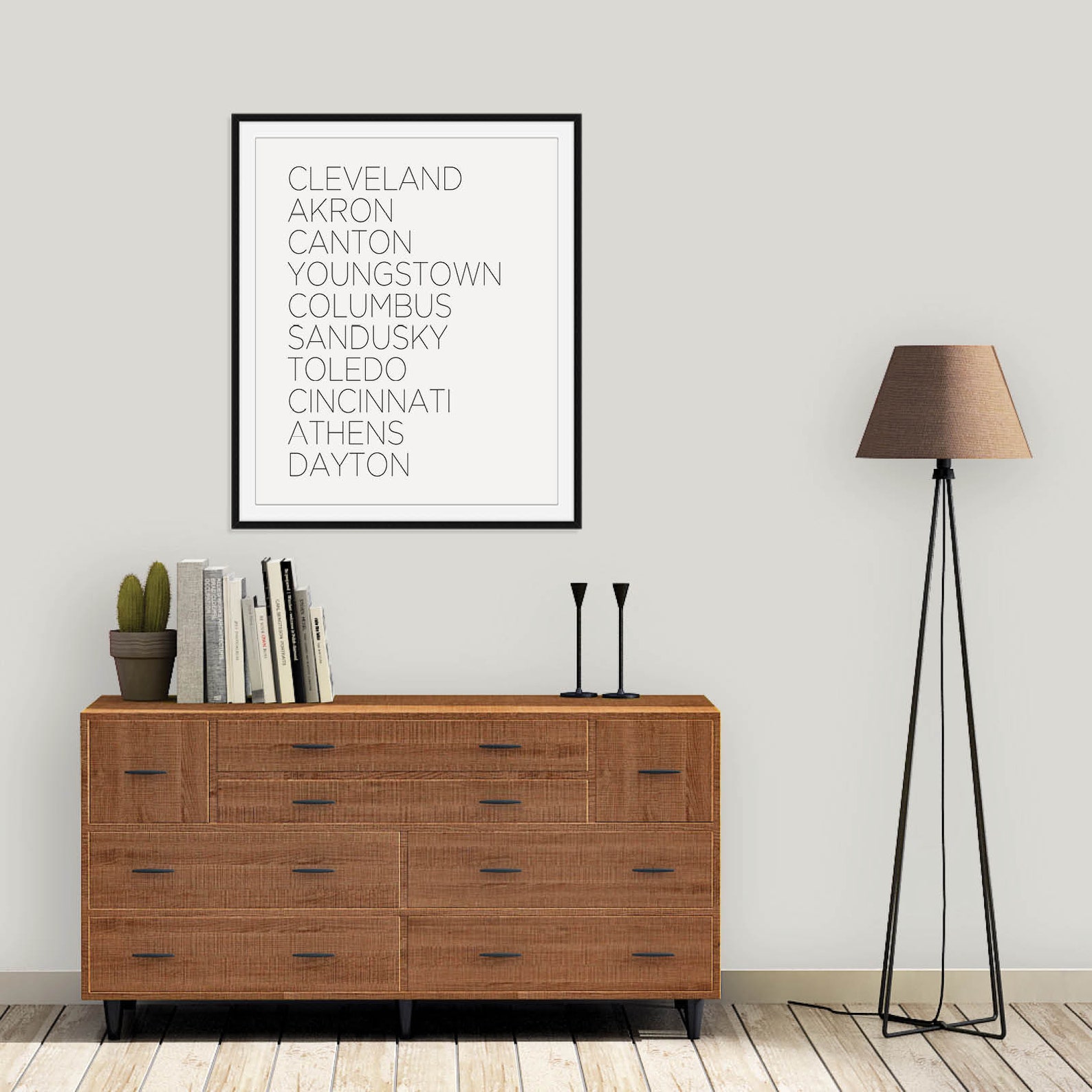 Ohio Poster Ohio Cities Printable Digital Download | Etsy