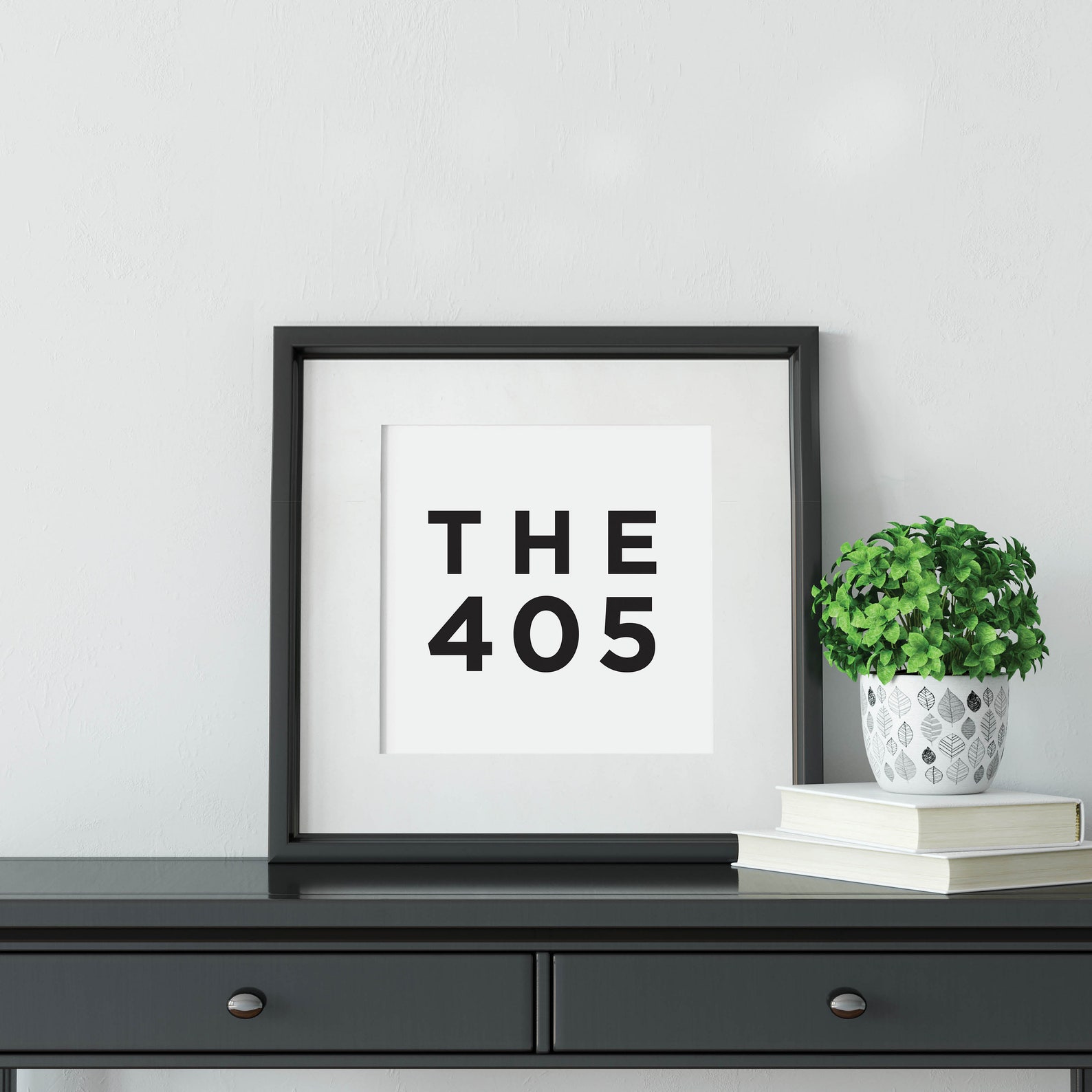 The 405 Oklahoma City Area Code Oklahoma Print Black and | Etsy