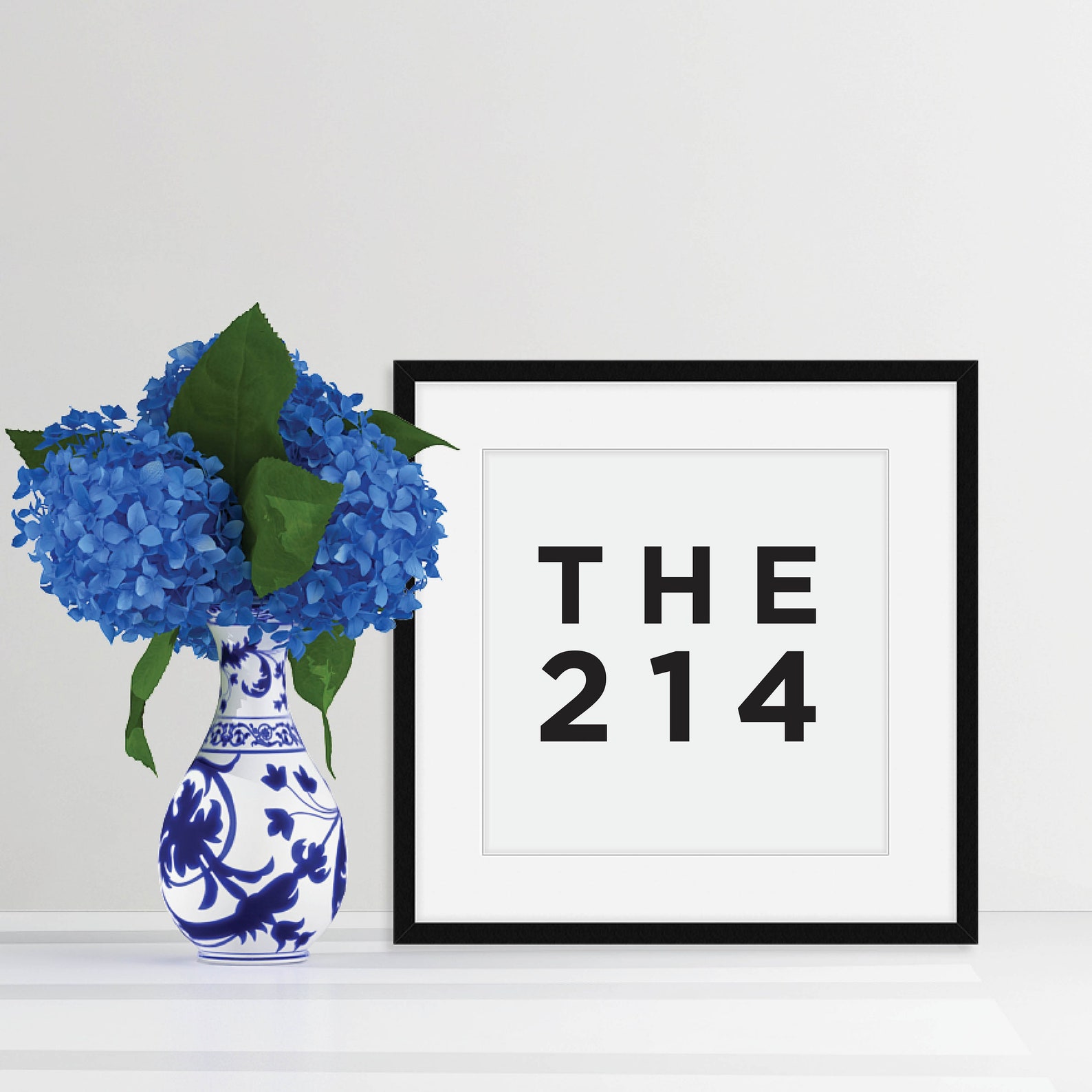 THE 214 Dallas Area Code Dallas Wall Art Dallas Texas | Etsy