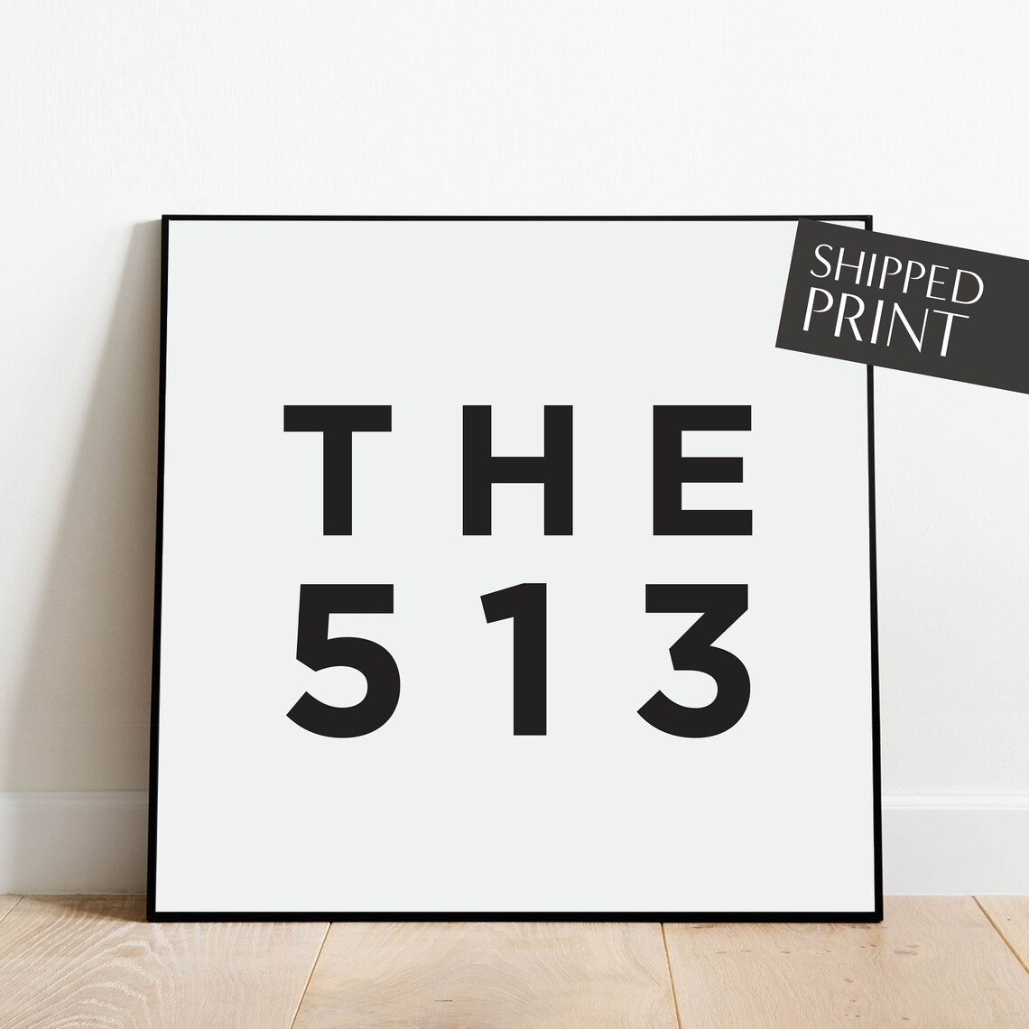 The 513 Cincinnati Area Code Poster Unframed Minimalist City - Etsy