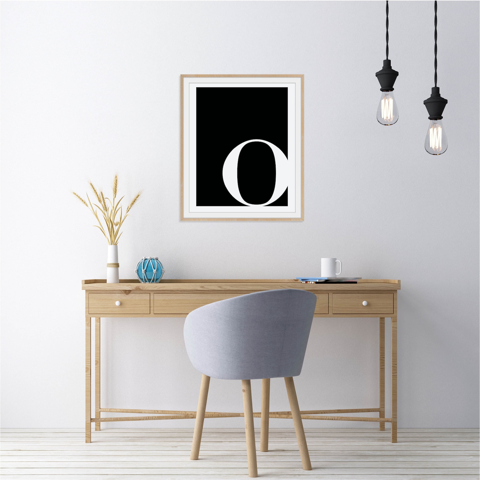 Letter O Poster, PRINTABLE Letter O Print, Download, Initials Print ...