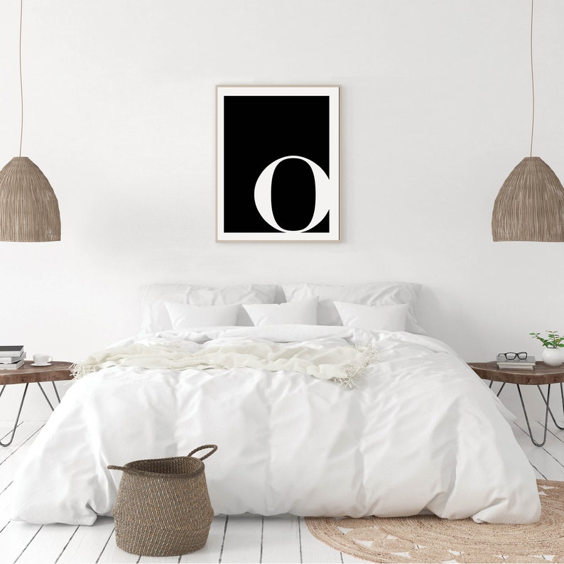 Letter O Poster PRINTABLE Letter O Print Download Initials - Etsy