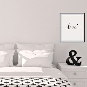 Love Wall Art, Love Print, Love Poster, Love Wall Decor, Calligraphy ...