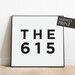 THE 615 Nashville Area Code Poster Nashville Poster - Etsy