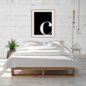 Letter C Wall Art, PRINTABLE Digital Download, Letter C Print ...