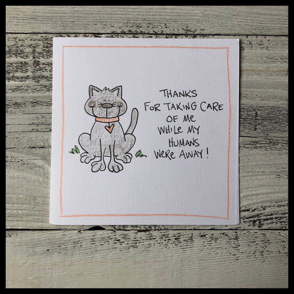 Thanks For Taking Care Of Me Cat Greeting Card Etsy thanks-for-taking-care-of-me-cat-greeting-card-etsy