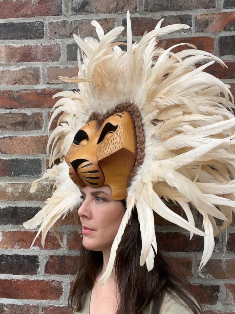 Simba Headdress Lion King Headdress Simba Mask Lion King - Etsy