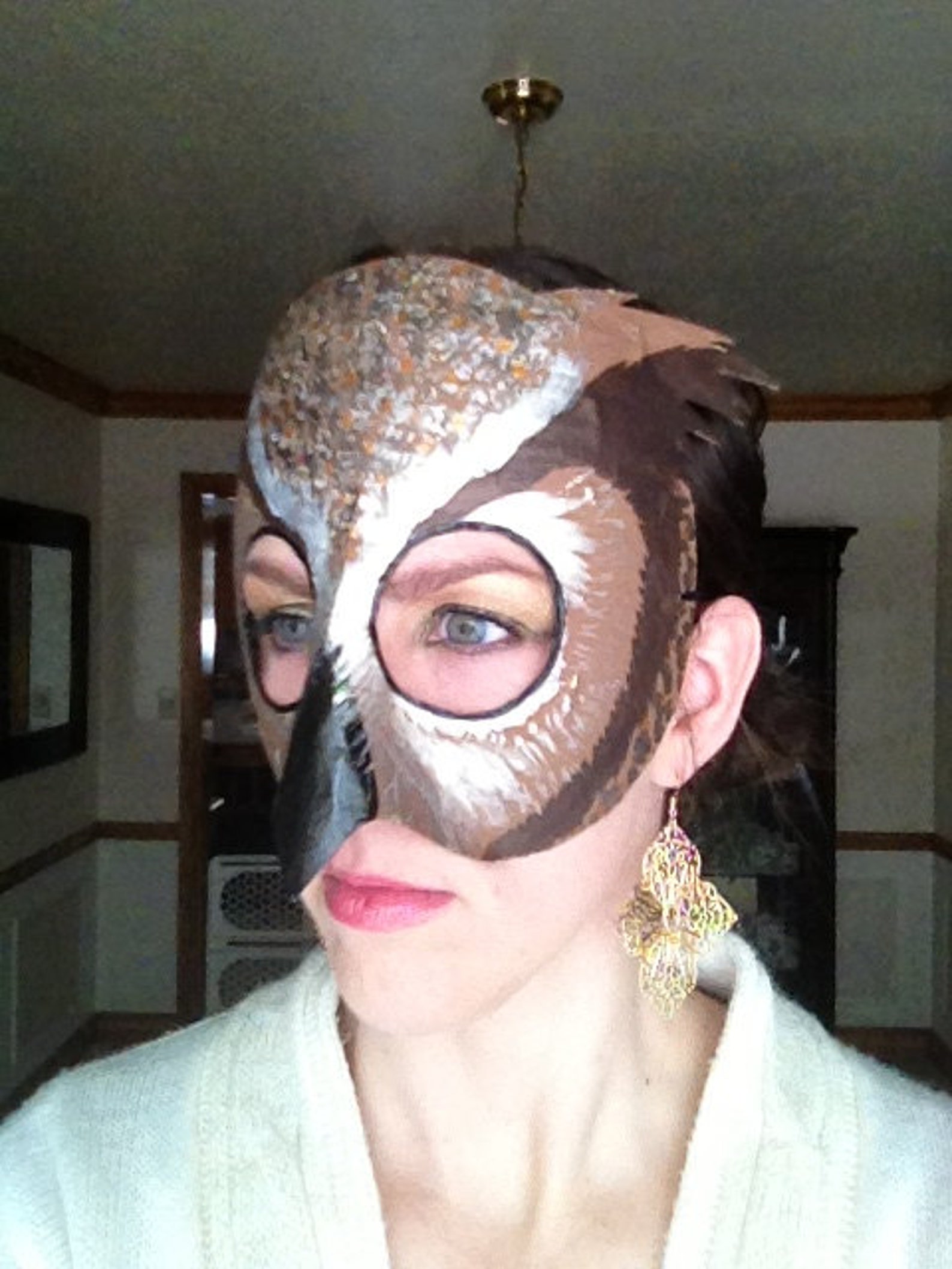 Horned Owl Mask Owl Mask Horned Owl Costume Owl Costume - Etsy