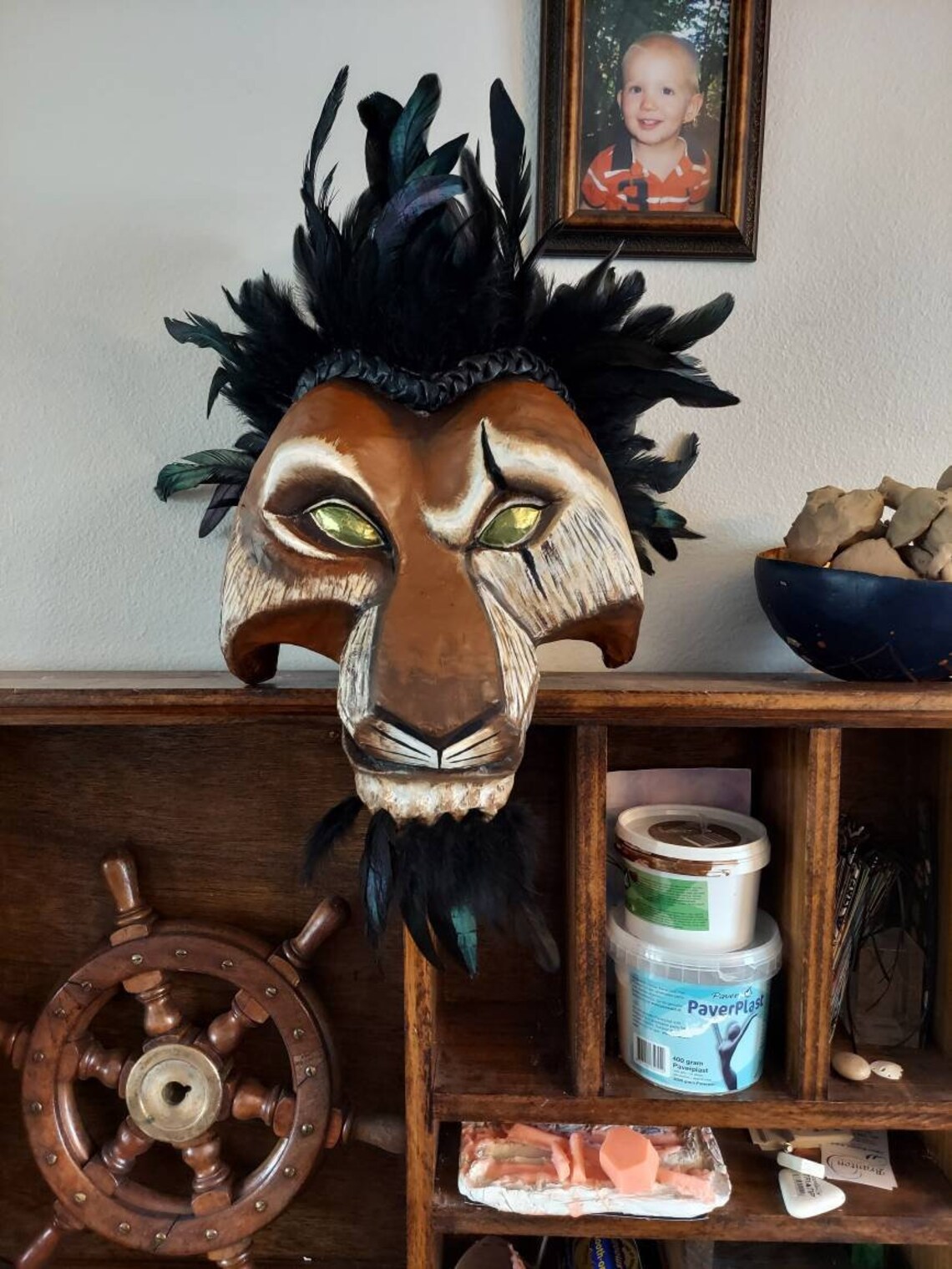 Scar Headdress Lion King Scar Mask Lion King Headpiece | Etsy