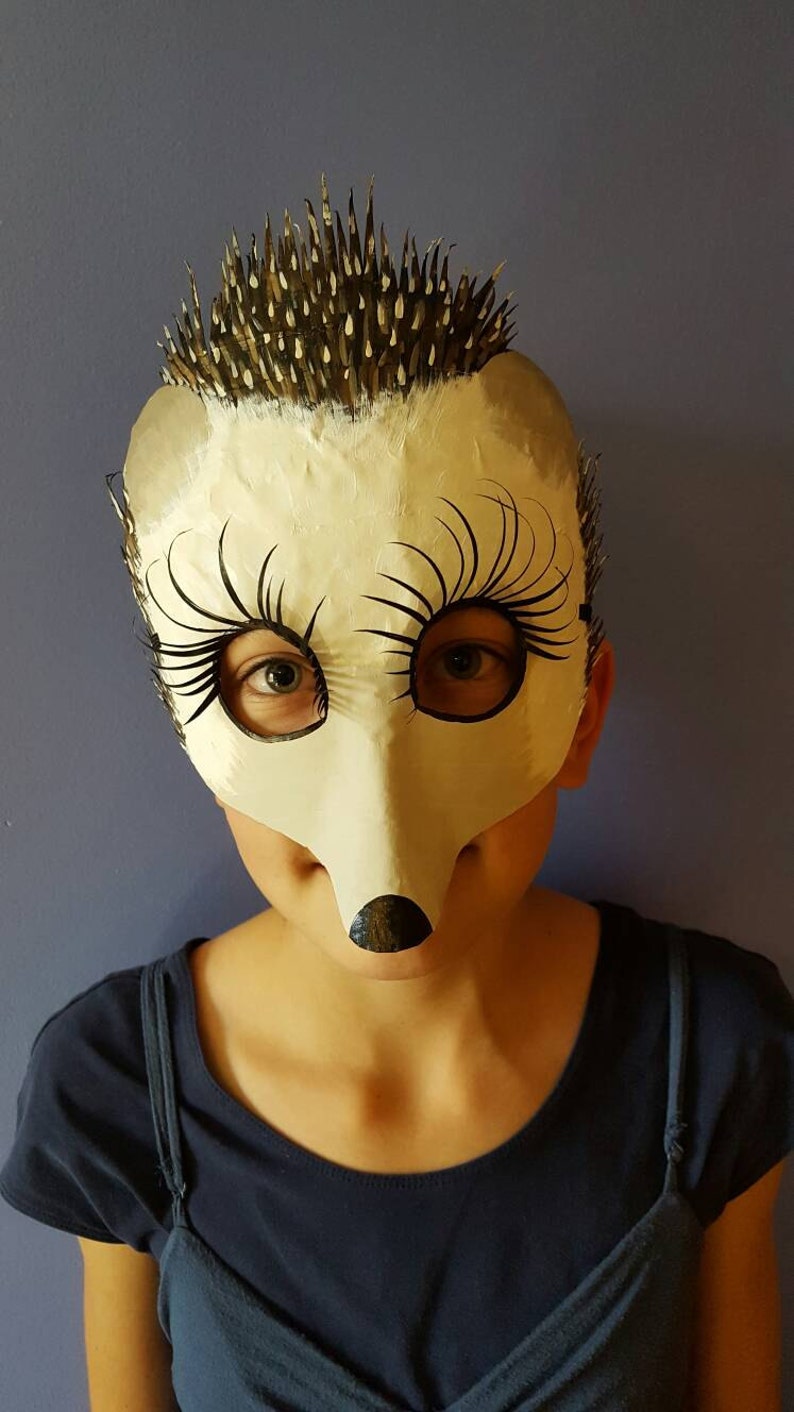 Hedgehog Mask Porcupine Mask - Etsy
