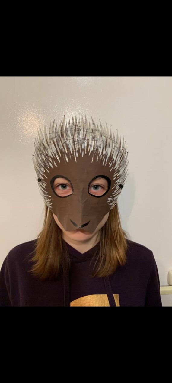 Porcupine Mask - Etsy