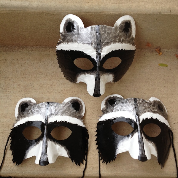 Raccoon Mask - Etsy