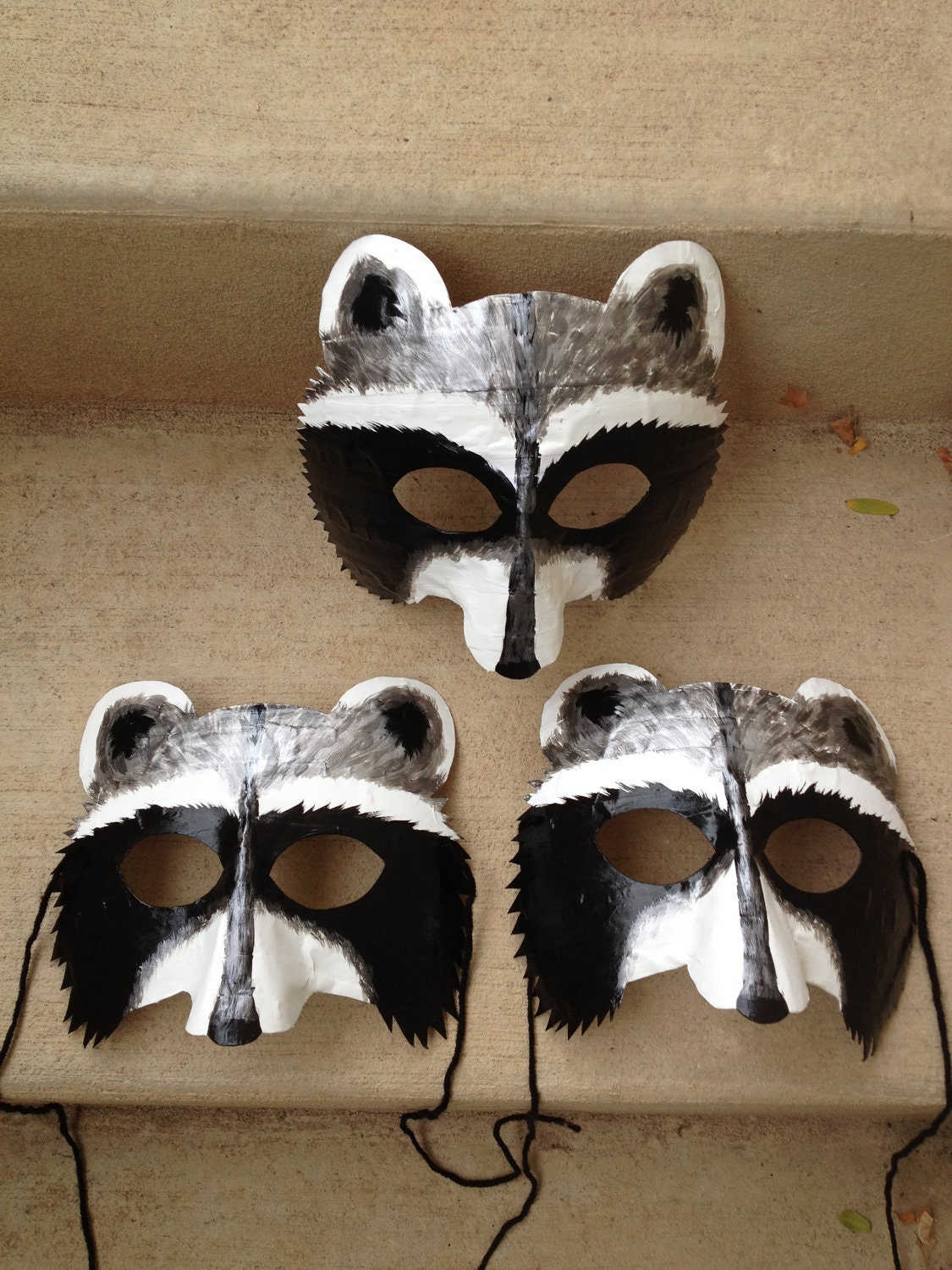 Homemade Raccoon Costume