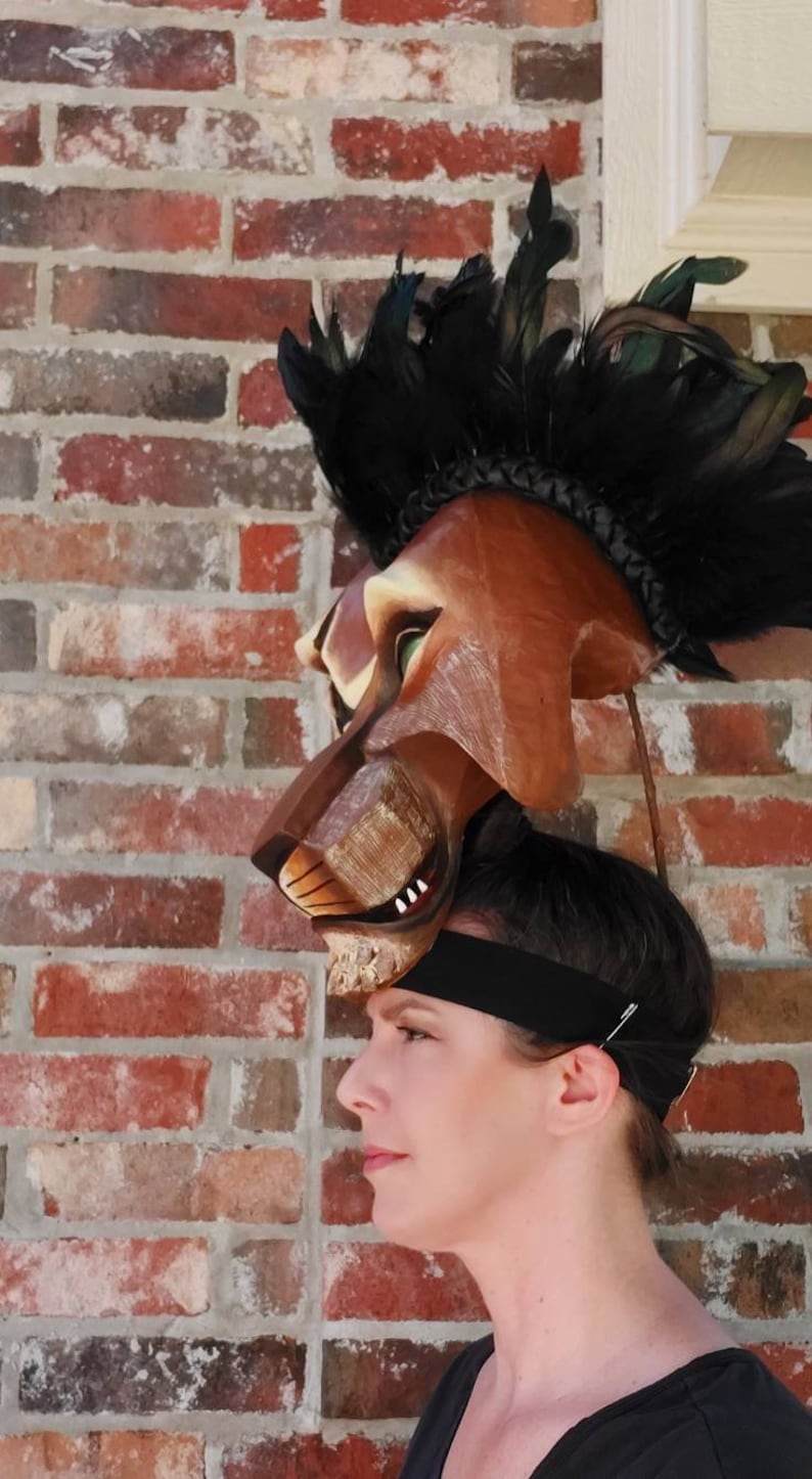Scar Headdress Lion King Scar Mask Lion King Headpiece - Etsy