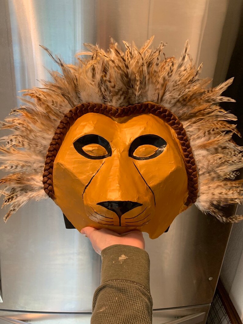 Simba headdress Lion king headdress Simba mask Mufasa mask | Etsy